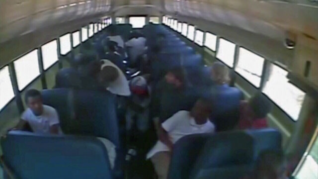 Video captures chaos in school bus shooting