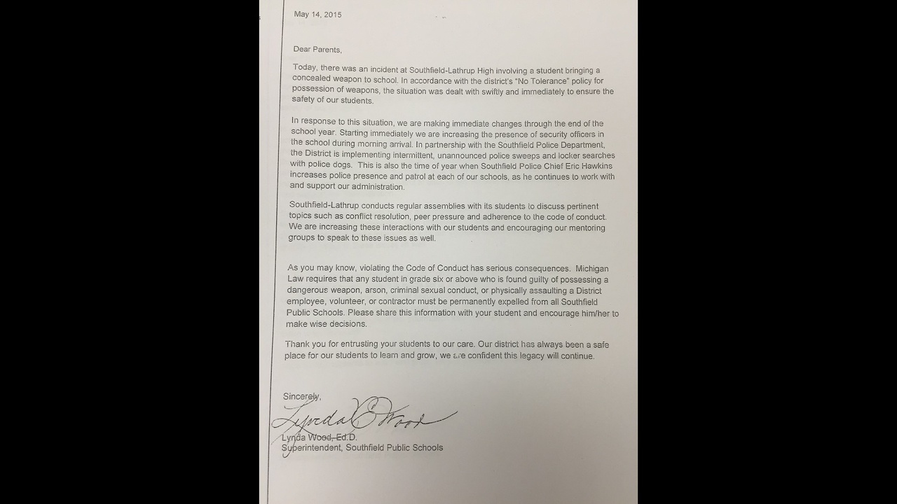 Expelled From School Letter